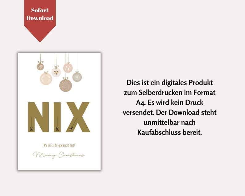 Money Gift NOTHING Christmas Template Funny Money Gift Christmas Money ...