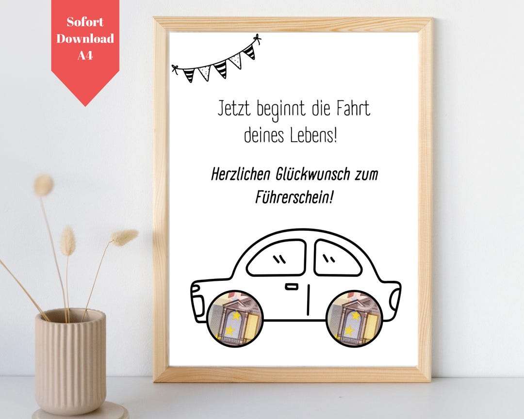 Patente di guida in regalo in denaro Auto regalo denaro fai da te ...