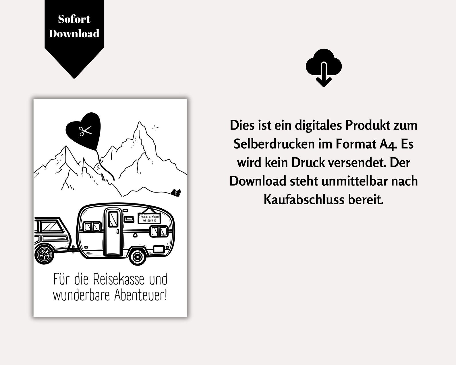 Cash Gift for Camping Holiday | Cash Gift for Caravan Travel Fund ...