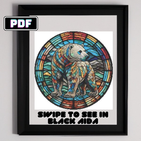 Stained Glass Bear - Etsy