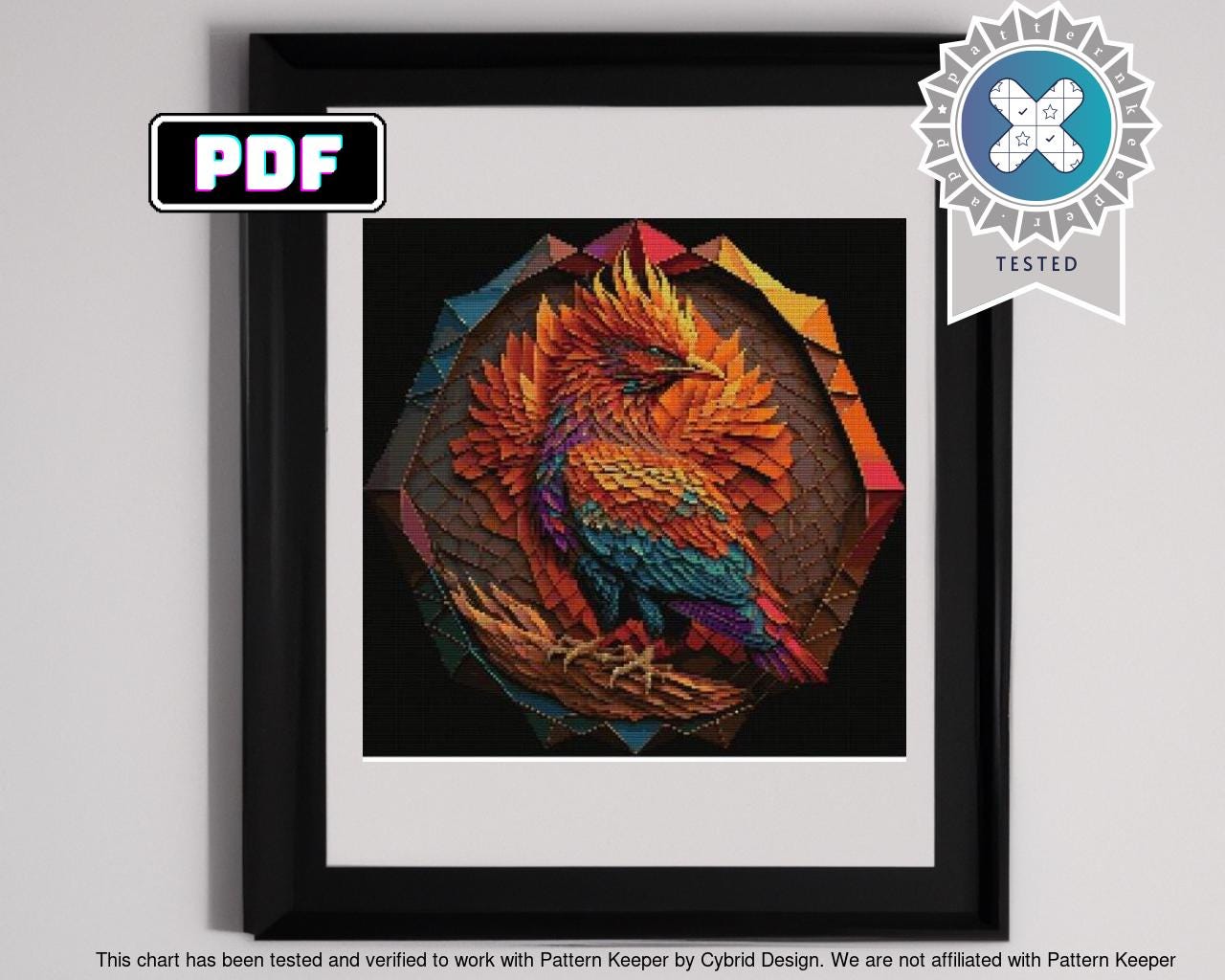 Phoenix Cross Stitch Pattern | Instant Download | DIY Embroidery - Etsy