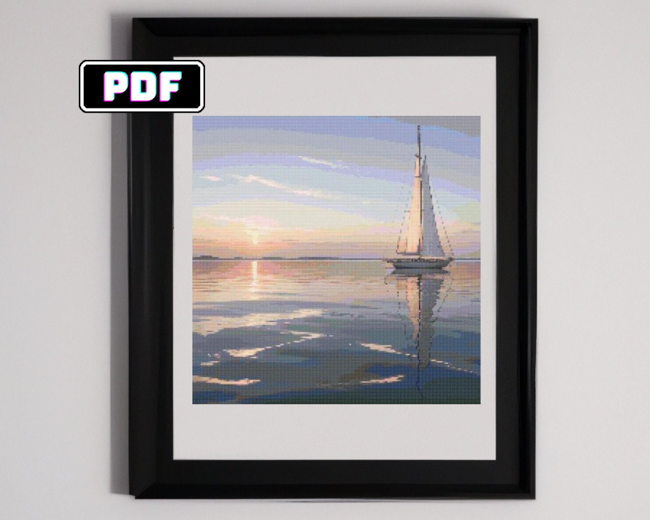 Nautical Sailing Ship Cross Stitch Pattern - Etsy