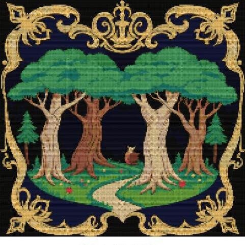 DIY Enchanted Forest Embroidery Pattern, Nature Craft PDF - Etsy