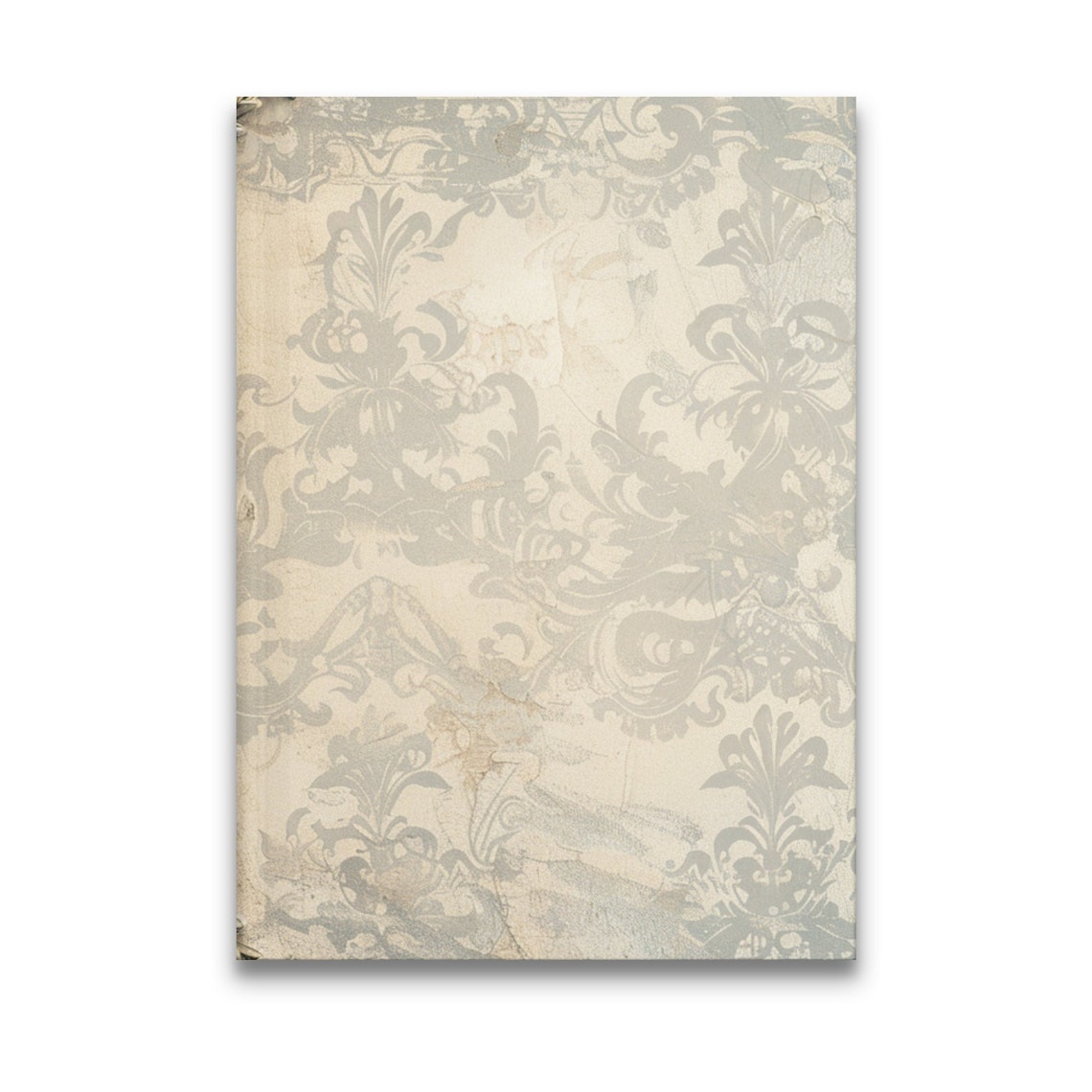 Vintage Baroque Pattern Hardcover Journal, Elegant Matte Finish ...