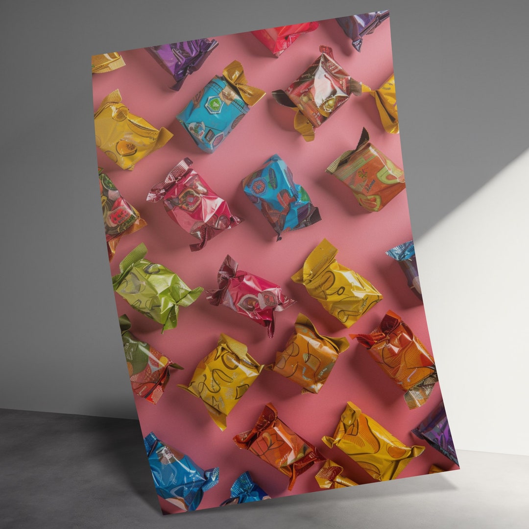 11 Notebooks That Look Like Candy Wrappers Poster 11x17 Inches Kawaii ...