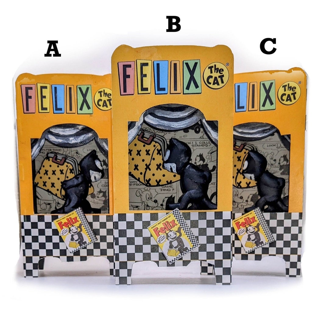 Felix the Cat Prototype Shadow Box NOW With His Bag of Tricks - Etsy