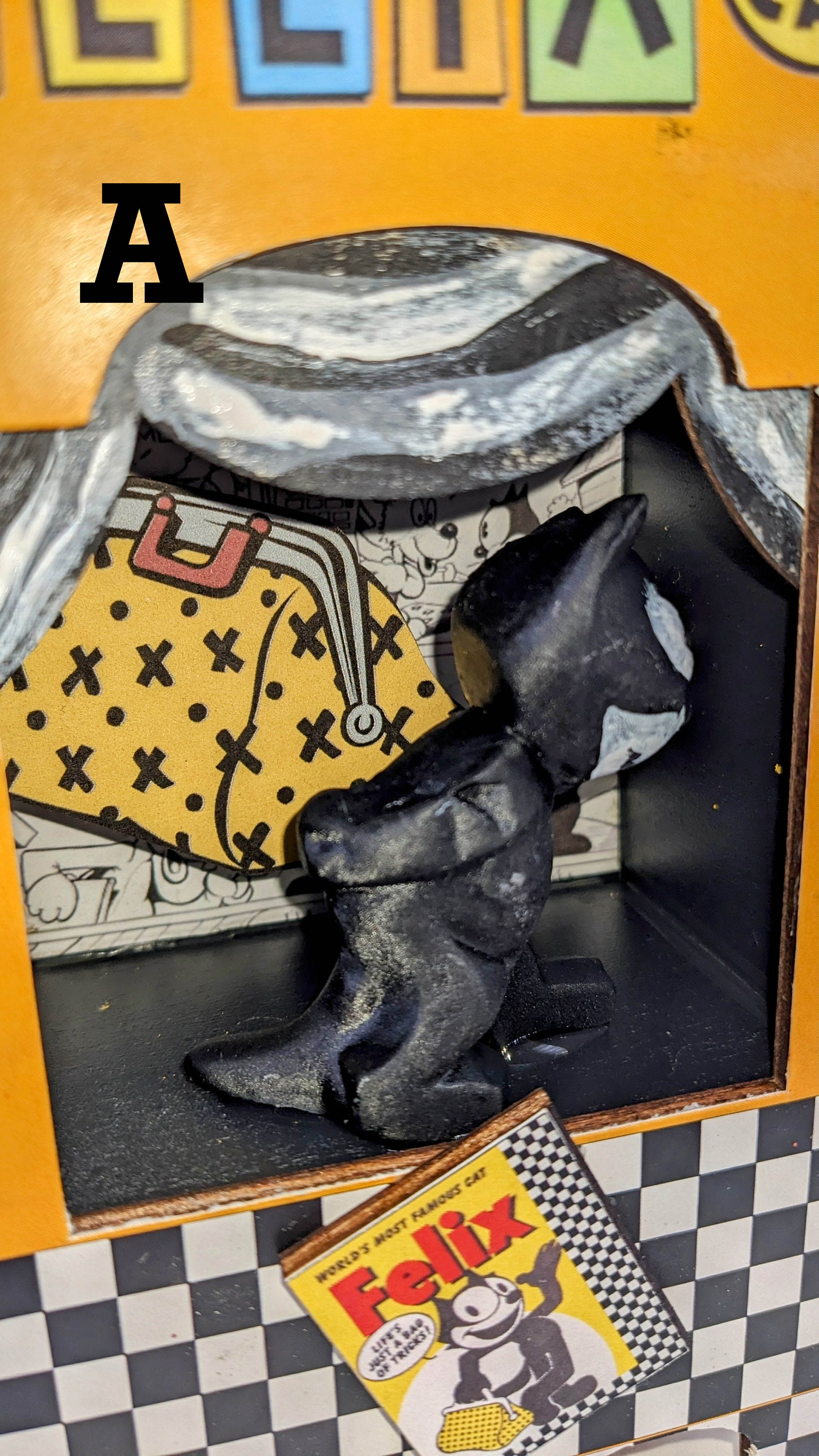 Felix the Cat Prototype Shadow Box NOW With His Bag of Tricks - Etsy