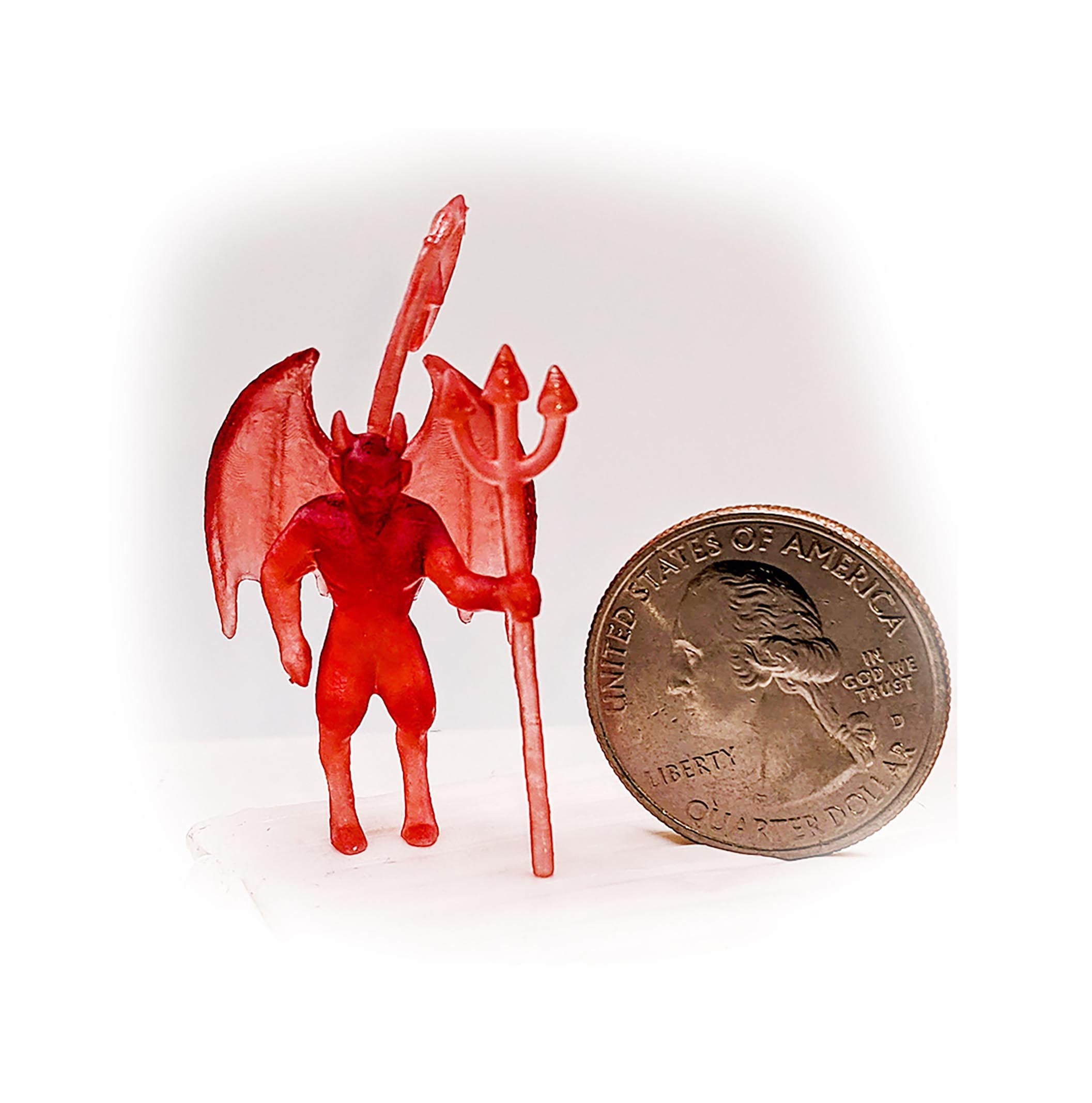Tiny Translucent Red Devil Figurines - Etsy