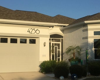 6 Inch Modern House Numbers Letters Large Black Glossy - Etsy