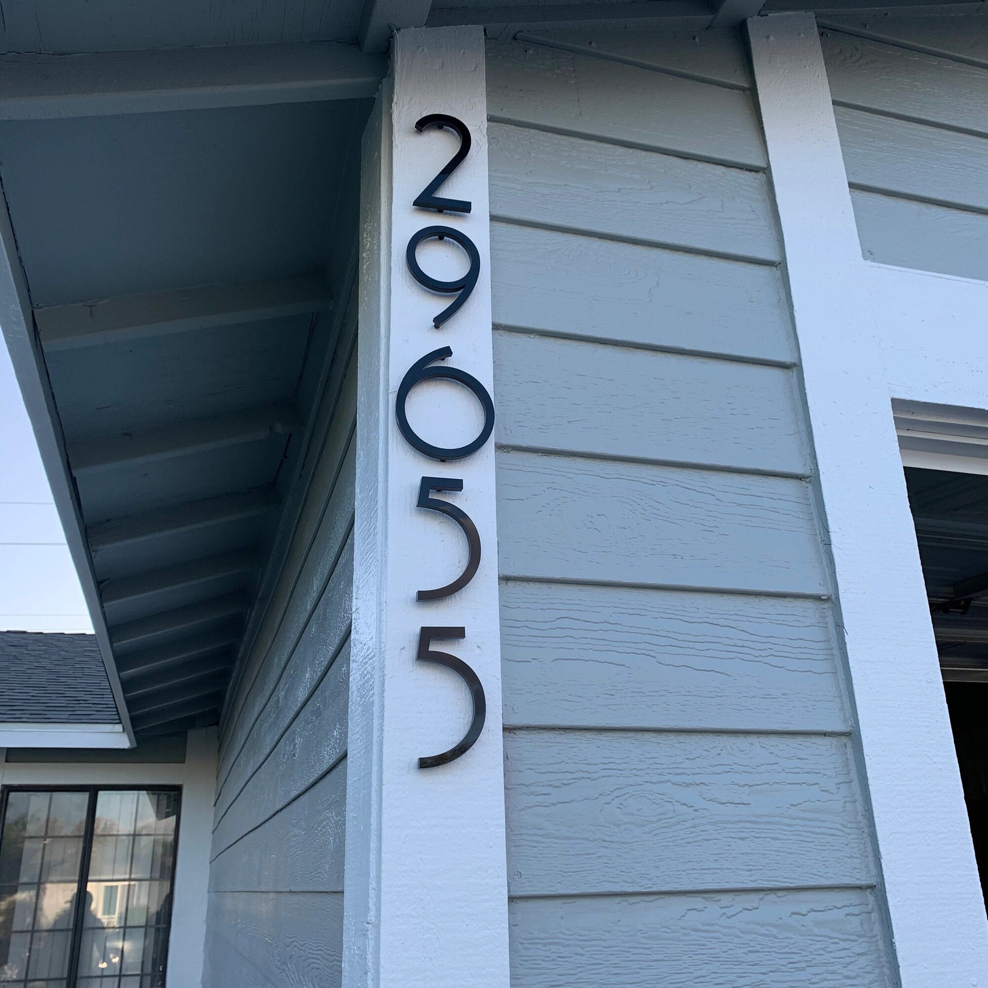 10 Inch Modern House Numbers Letters, Large Black Glossy Address ...