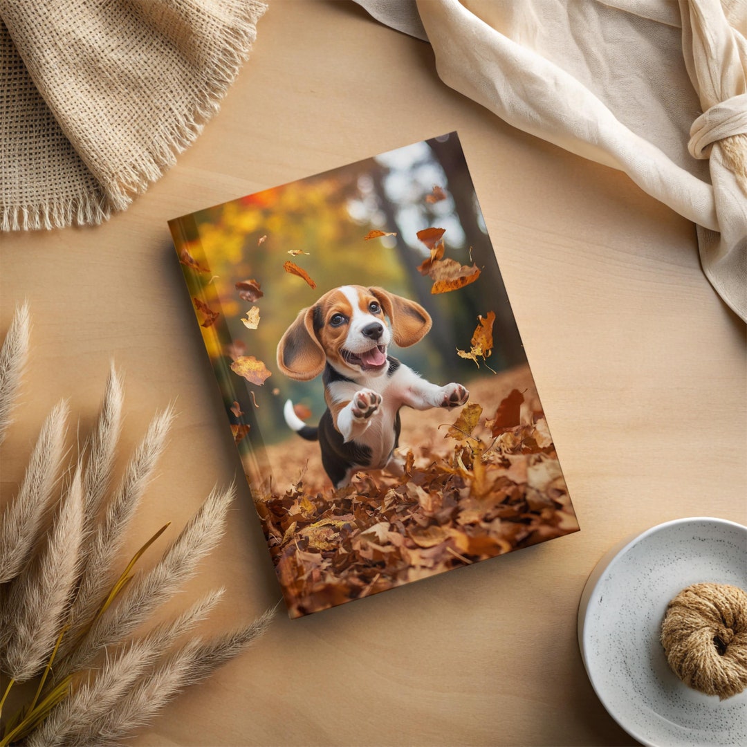 Pet Journal Cute Beagle Journal Cute Dog Journal Hardcover Journal ...