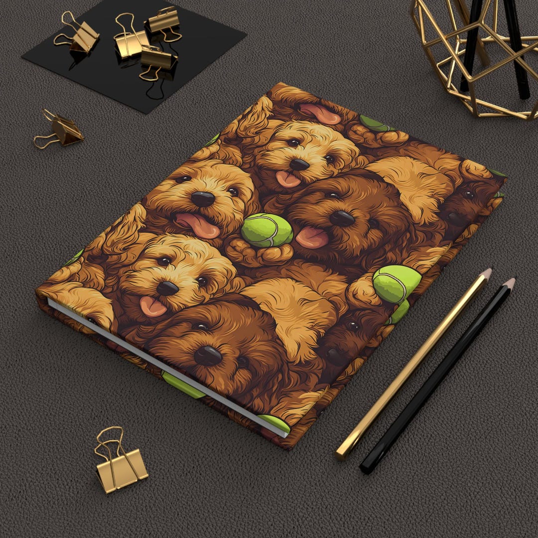 Manifestation Journal Hardcover Goldendoodle Journal Notebook Dogs Book ...