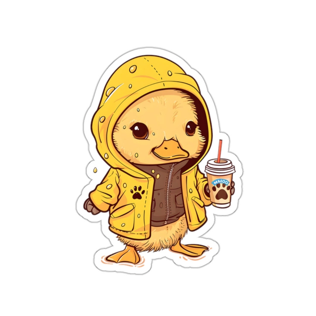 Cute Duck Sticker Duck Sticker Vinyl Sticker Animal Lovers Animal ...