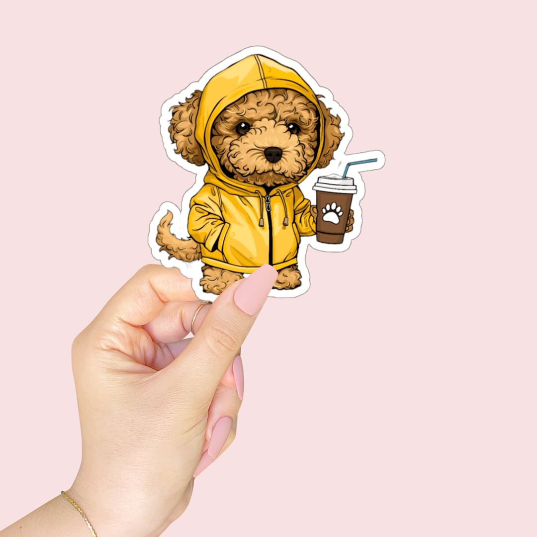 Cute Golden Doodle Sticker Doodle Sticker Golden Doodles Vinyl Sticker ...