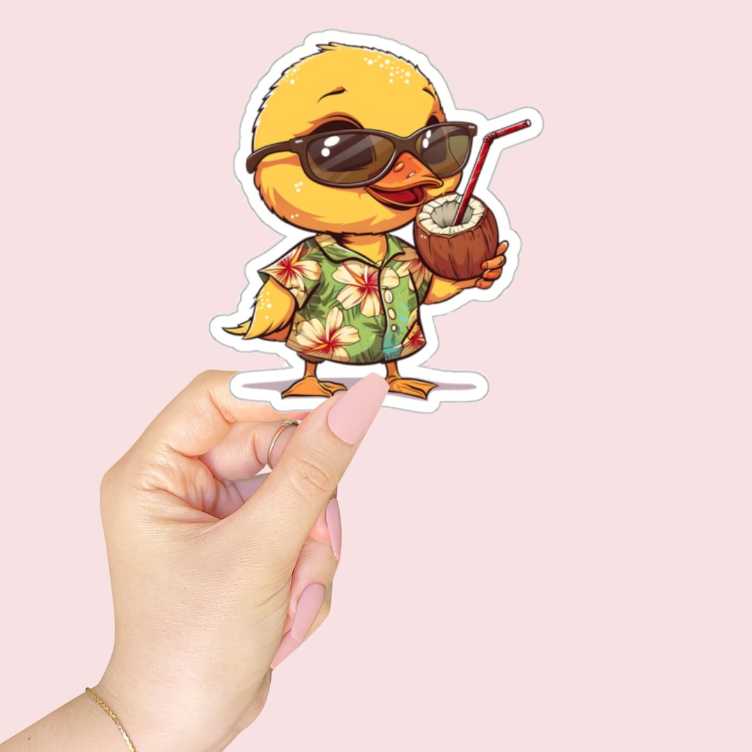Stickers Kawaii Vinyl Cute Duck Sticker Duck Sticker Vinyl Sticker ...