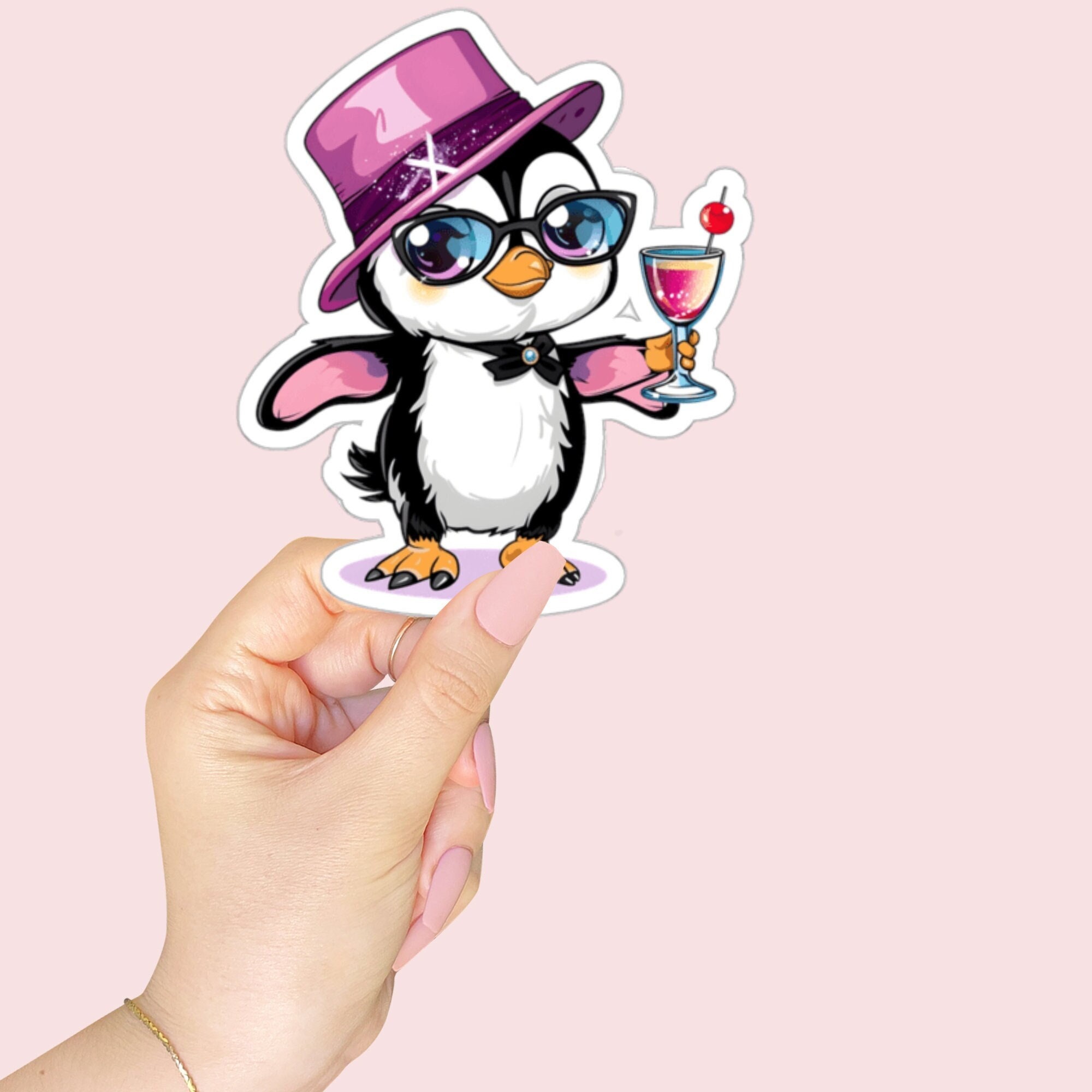 Stickers Kawaii Vinyl Cute Penguin Sticker- Penguin Sticker- Dance ...