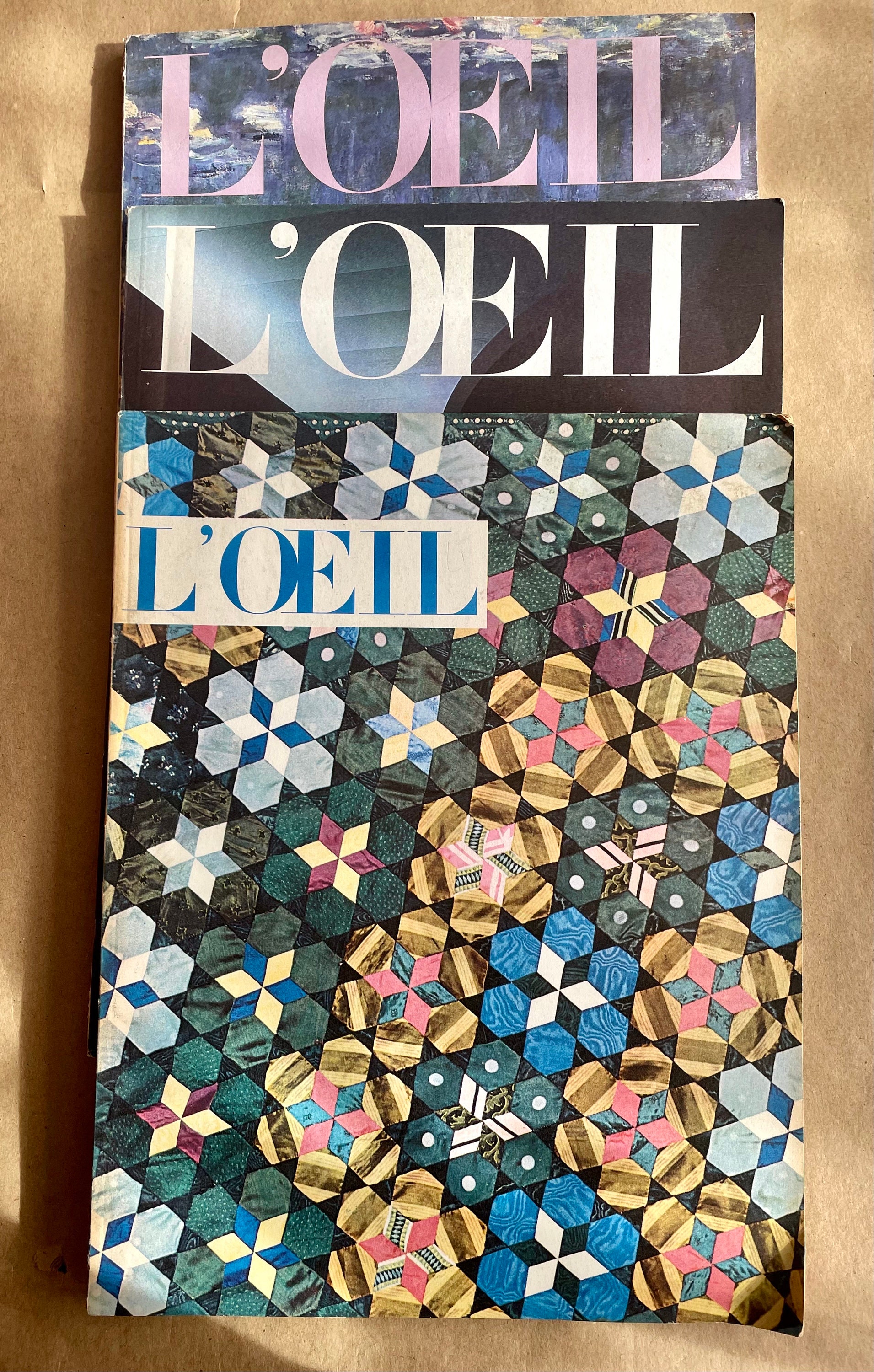 3 L'oeil French Art Magazines From Sixties and Seventies. Can Be Used ...