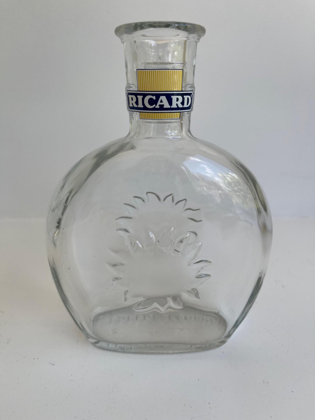 Ricard Water Bottle With Sun | French Glass | Pastis | Drinks | Vintage ...
