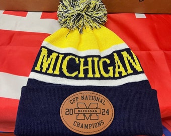 UM University of Michigan Wolverines Beanie / Football Winter Hat Cap ...