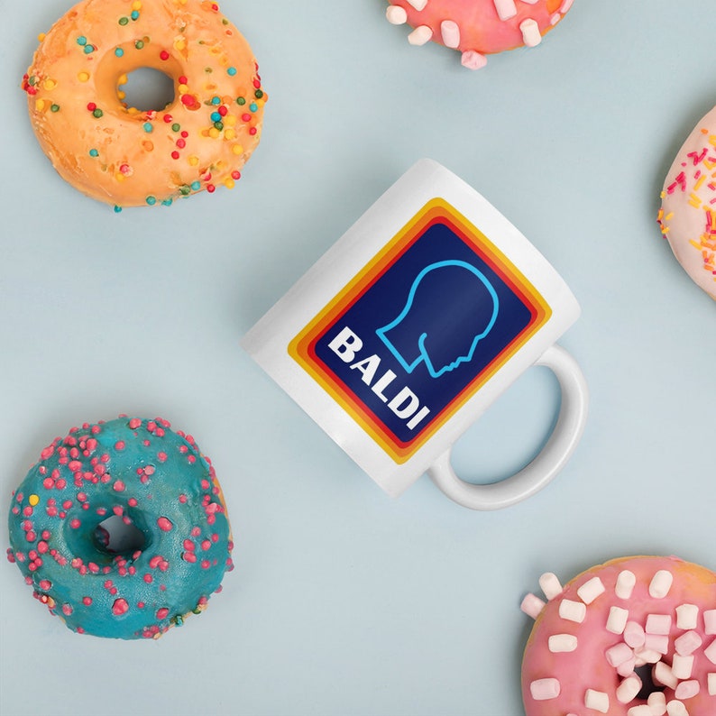 Baldi Logo Mug – Quirky Coffee Cup With Unique Baldi Design – Fun ...