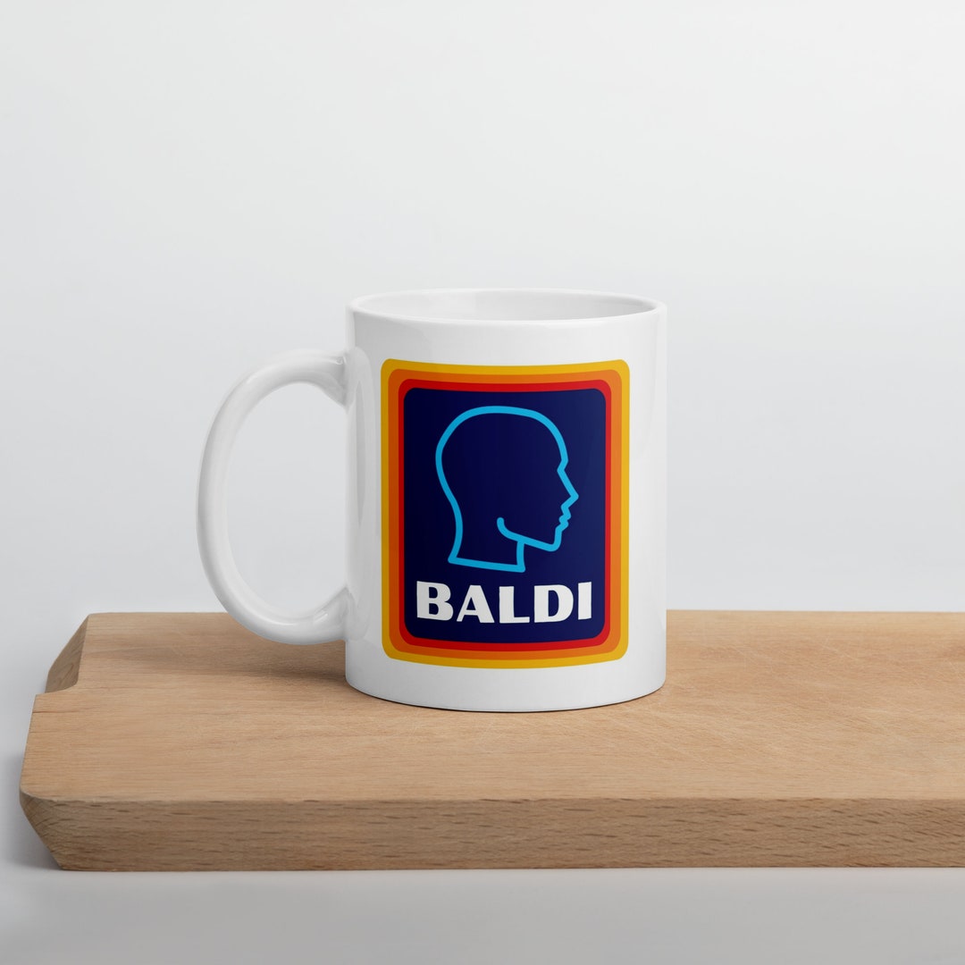 Baldi Logo Mug – Quirky Coffee Cup With Unique Baldi Design – Fun ...