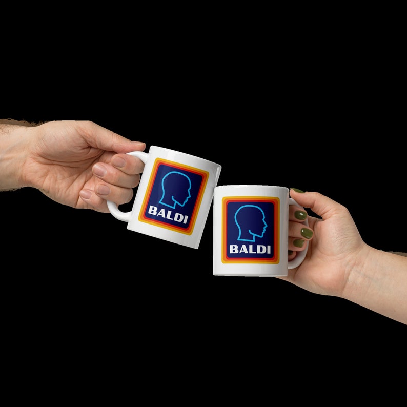 Baldi Logo Mug – Quirky Coffee Cup With Unique Baldi Design – Fun ...