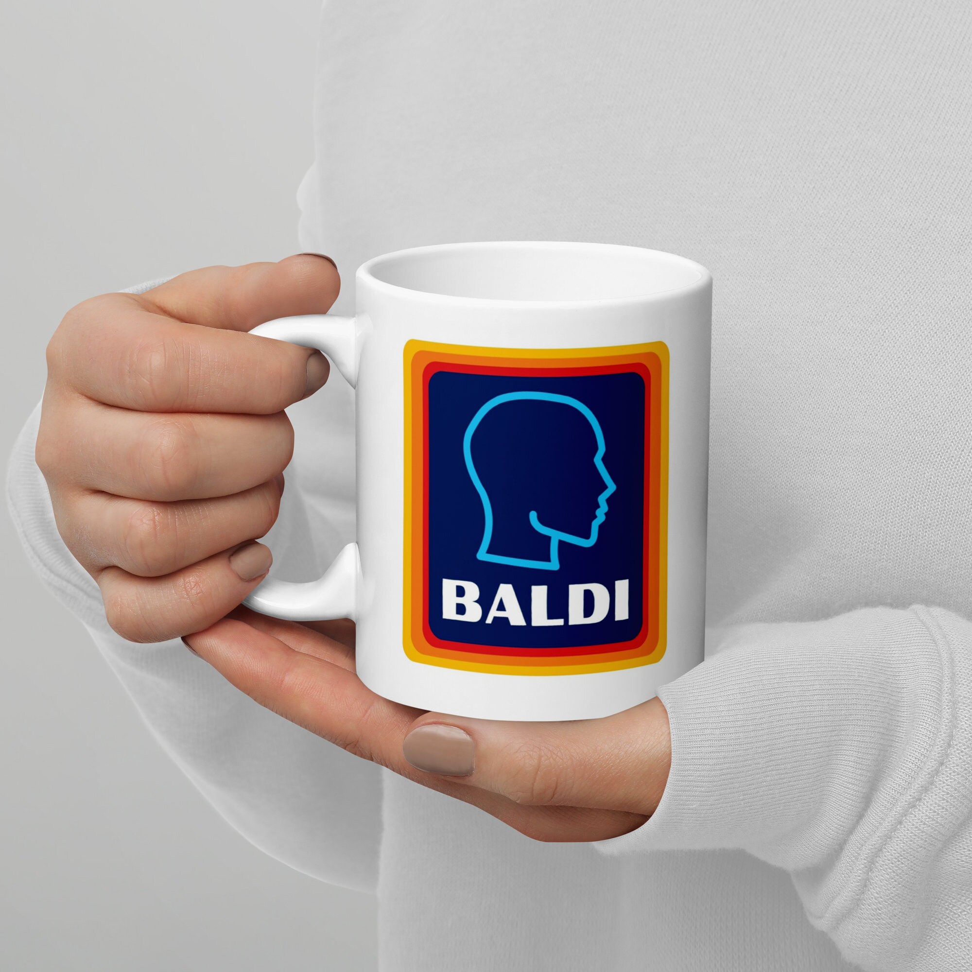 Baldi Logo Mug – Quirky Coffee Cup With Unique Baldi Design – Fun ...