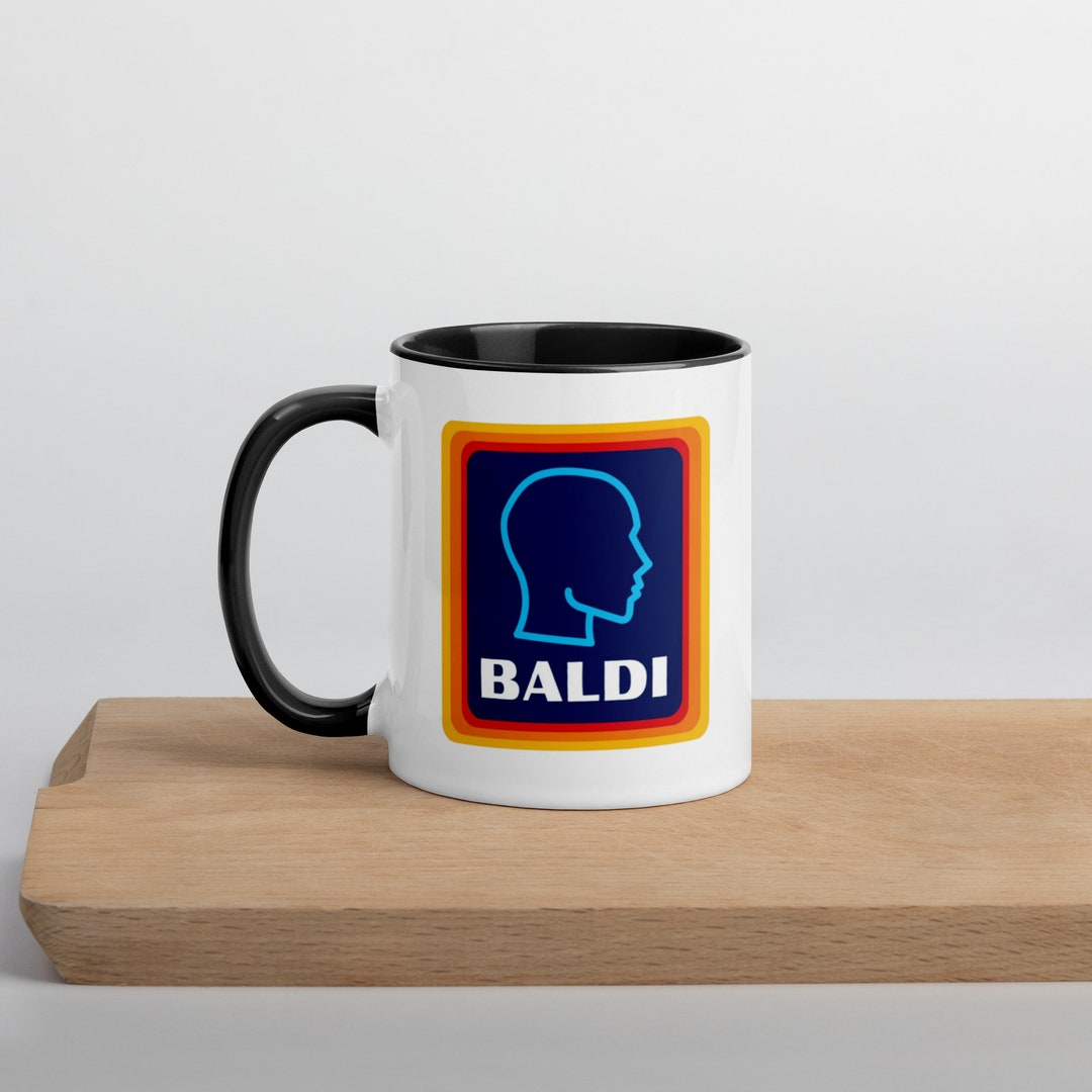 Baldi Logo Coloured Mug – Quirky Coffee Cup With Unique Baldi Design ...