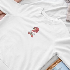 Knuckles Embroidery Design, Ekidne Knuckles Embroidery, Sonic ...