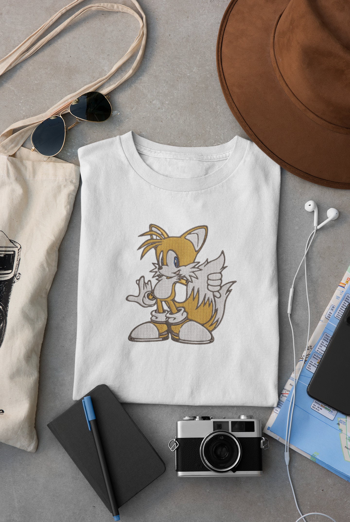 Miles "tails" Prower Embroidery Design - Sonic - 3x3 4x4 6x6 8x8 Sizes ...