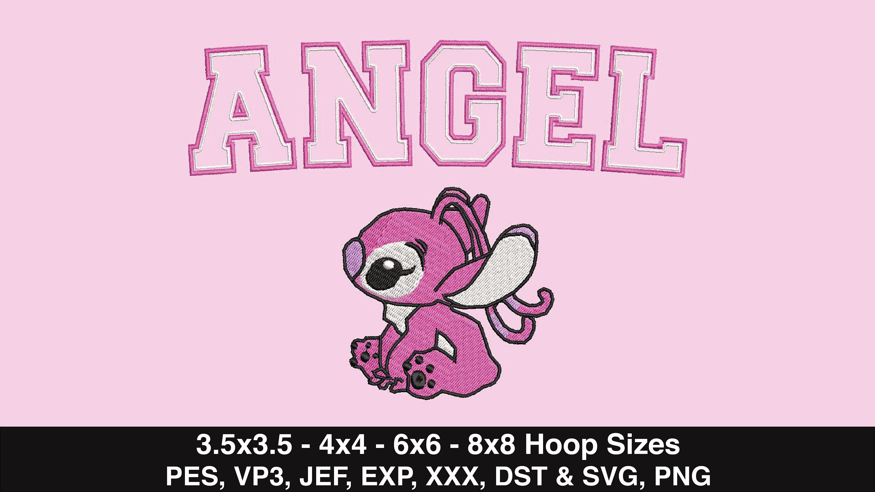 Angel Embroidery Design Stitch and Angel Lilo and Stitch - Etsy UK