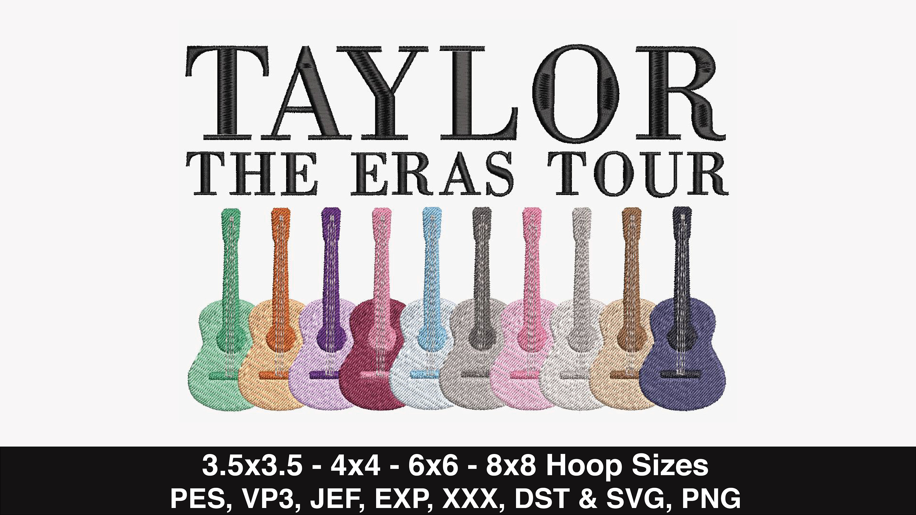 Taylor Eras Tour Embroidery Design,swift Eras Tour Embroidery,the Eras ...
