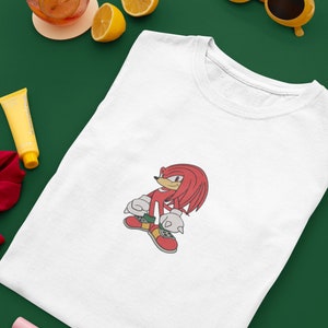 Knuckles Embroidery Design, Ekidne Knuckles Embroidery, Sonic ...