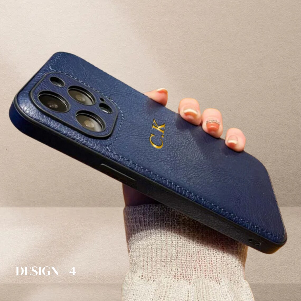 Brown Leather Personalized Name Classic Case, iPhone 15 14 13 12 11 Pro ...