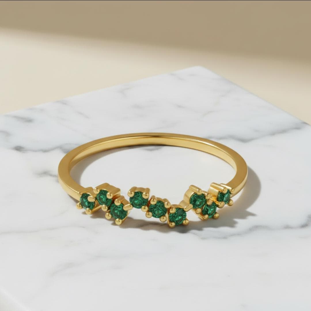 Vintage Copper Ring for Women – Colored Diamond Zircon, Birthday Gift for Her - Etsy