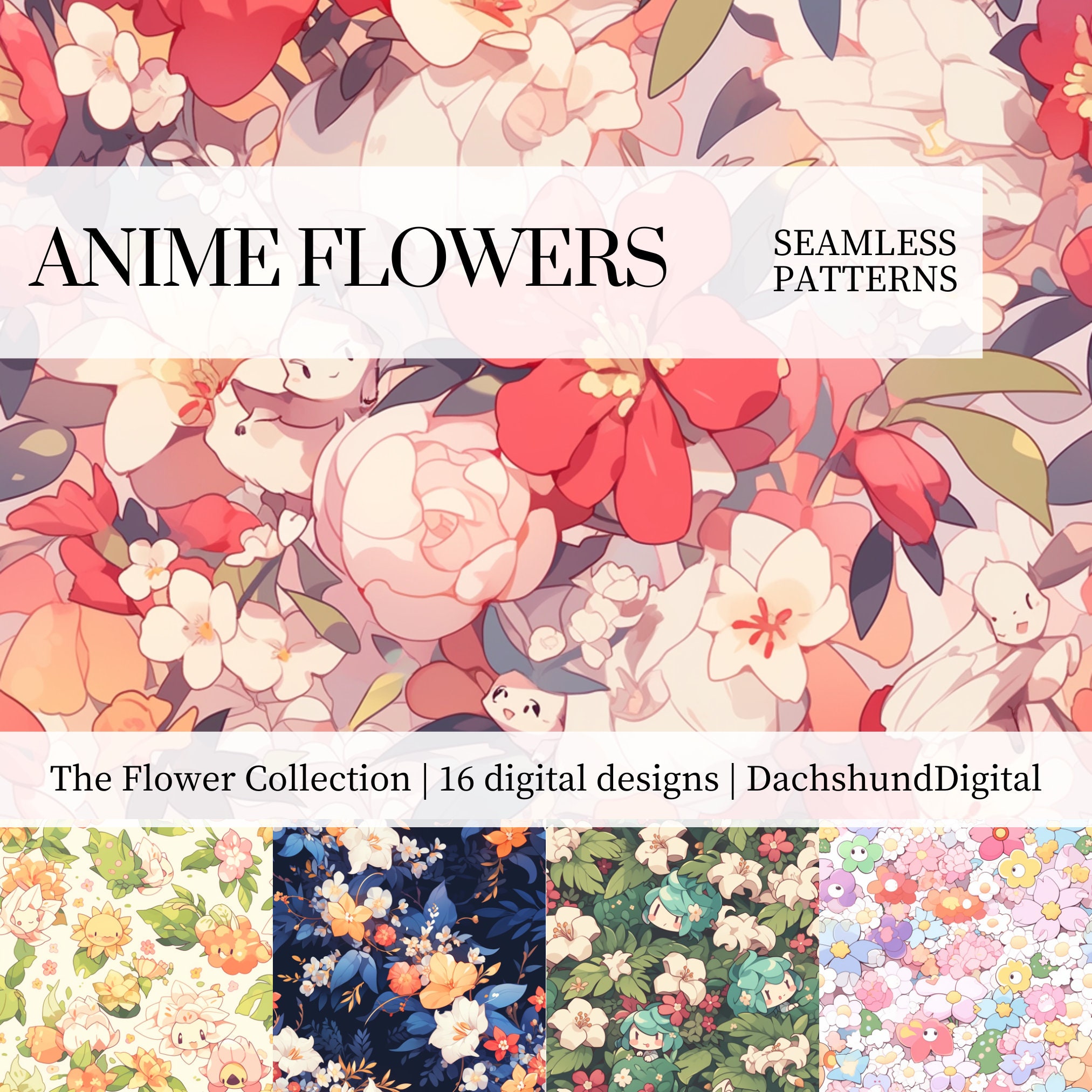 Anime Flower Designs