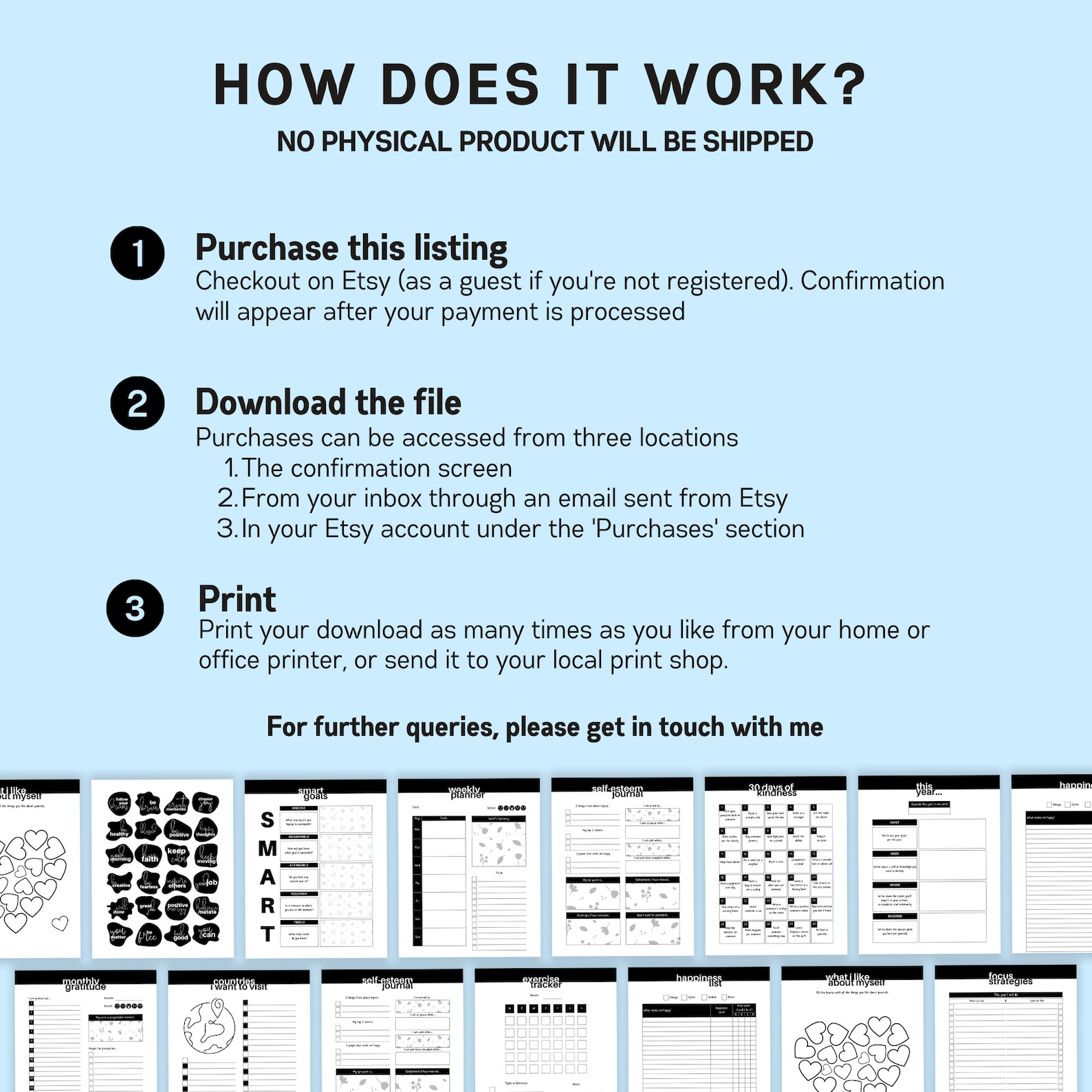 ADHD Bullet Journal Printable Templates Bullet Journal to - Etsy UK