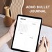 ADHD Bullet Journal Printable Templates, Bullet Journal to Help ...