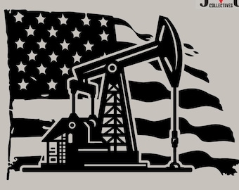 Oil Rig Svg File | Oil Derrick Svg | Oil Field Svg | Oil Pump Svg | Oil ...