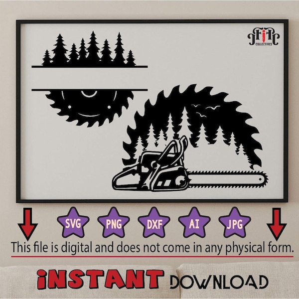 Chainsaw Stencil - Etsy