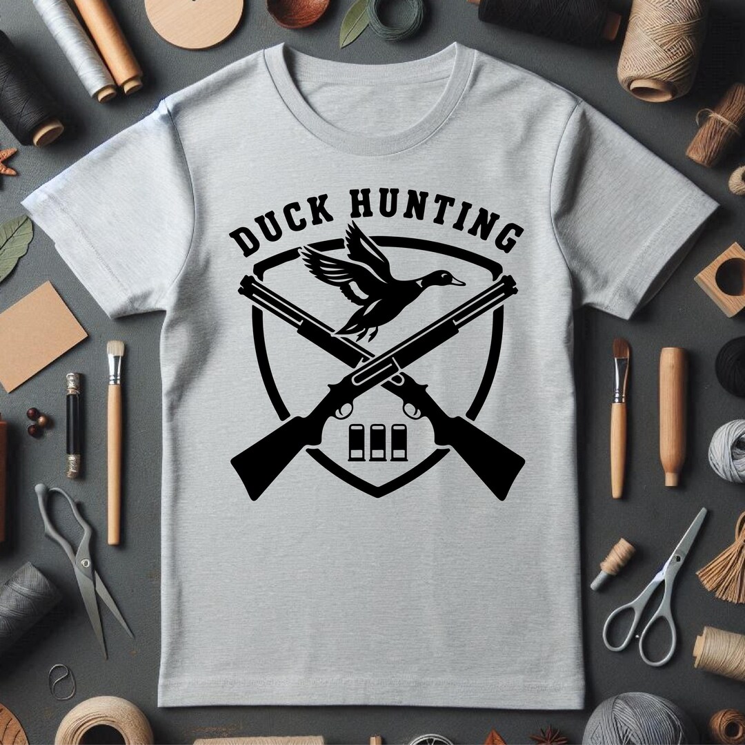 Duck Hunting Emblem SVG | Vintage Waterfowl Hunter Badge | Cricut ...