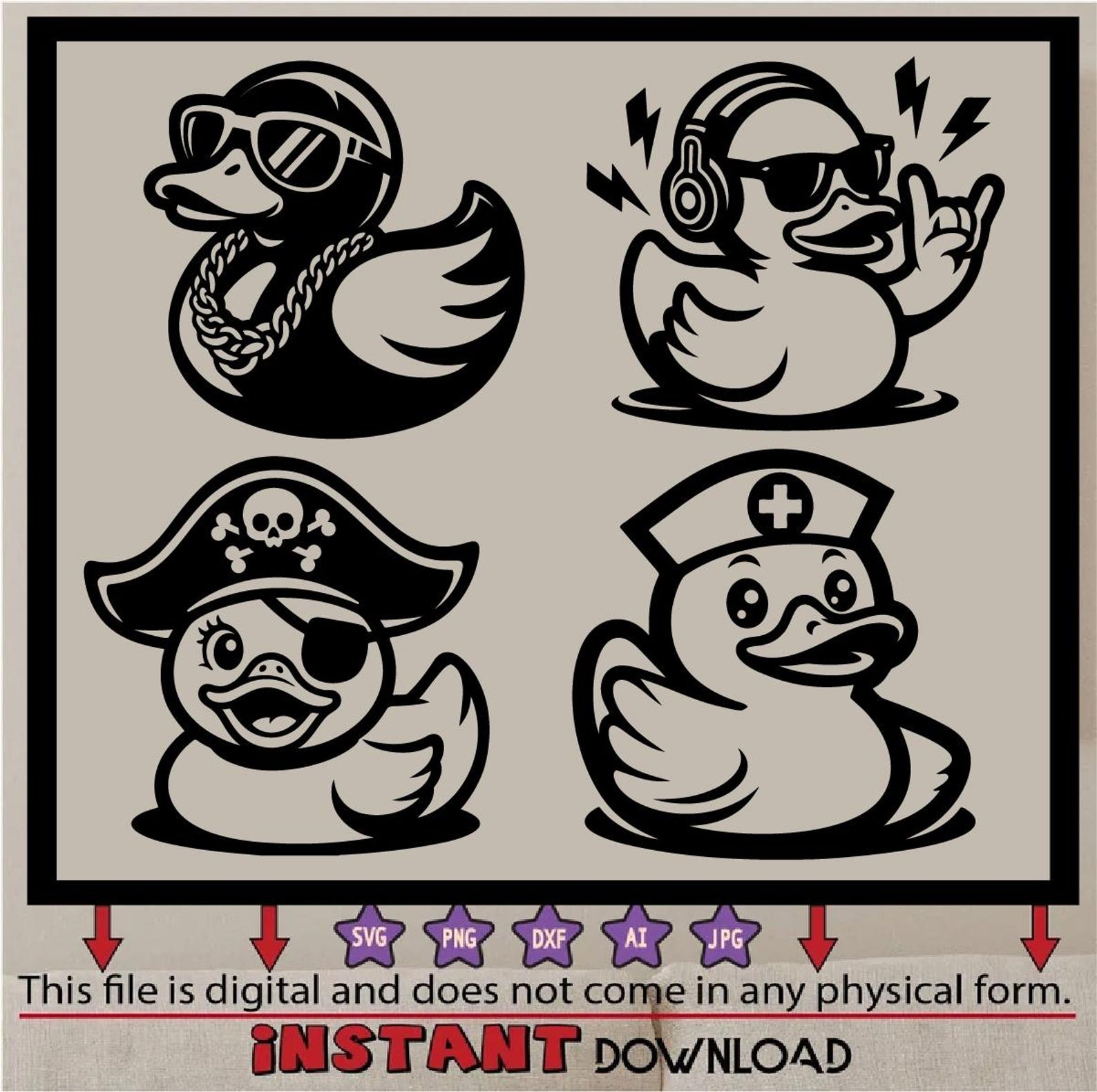 Rubber Duck SVG Bundle, Cute Baby Duck Svg, Rubber Duck Clipart, Duck ...