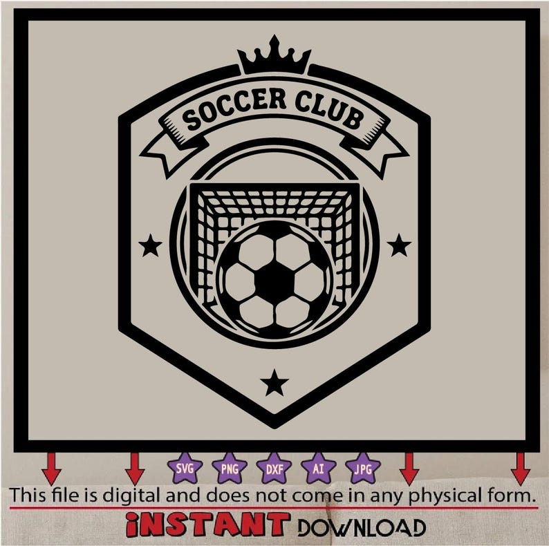 Soccer Club SVG | Soccer Team Logo Design | Sports SVG Cut File for ...