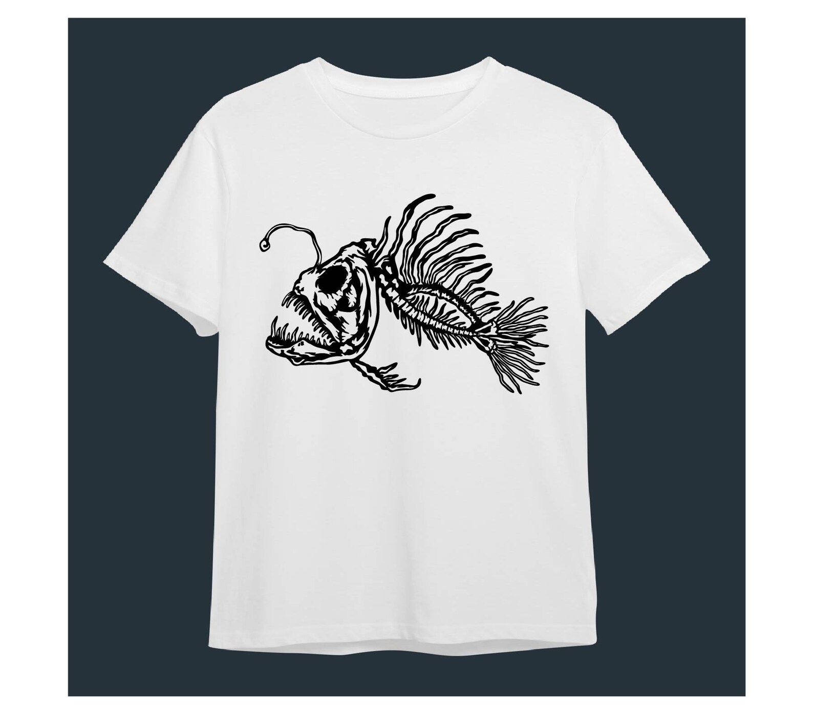 Skeleton Fish SVG | Angler Fish SVG | Sea Monster | Cricut Cutting File ...
