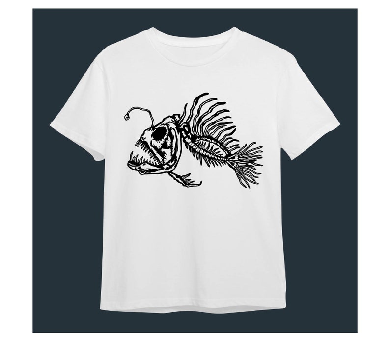 Skeleton Fish SVG | Angler Fish SVG | Sea Monster | Cricut Cutting File ...