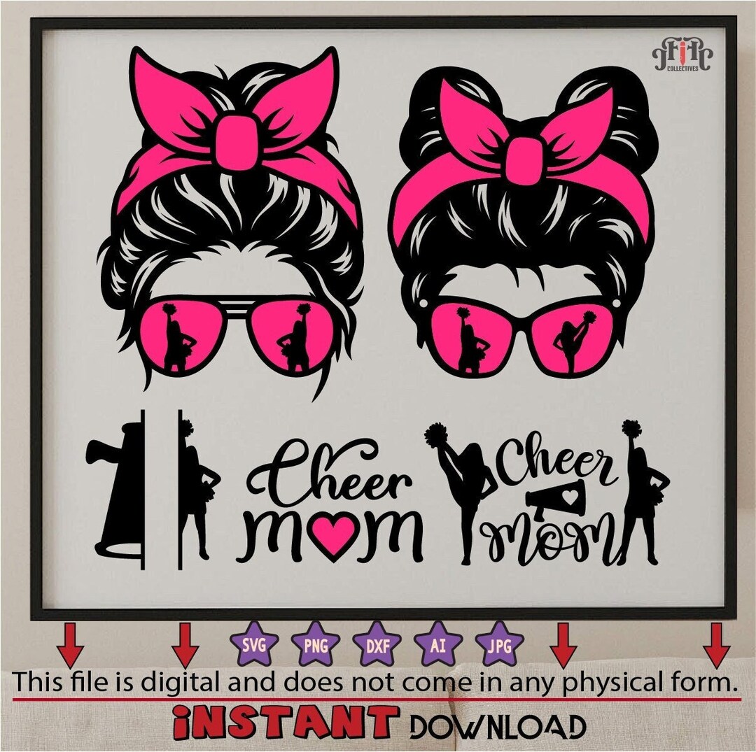 Cheer Mom Svg Bundle, Cheer Life Svg, Cheerleader Svg Files ...