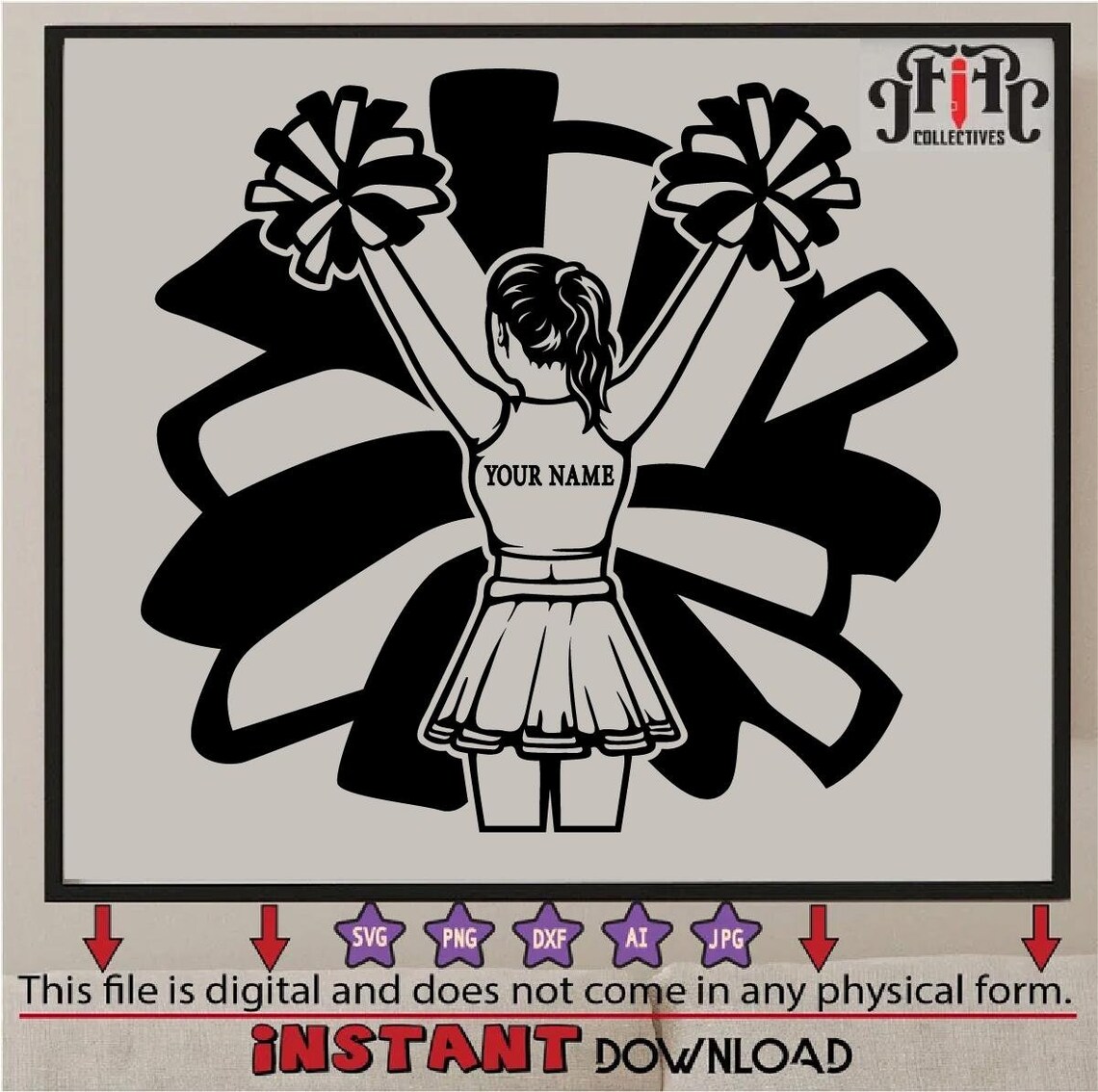 Personalized Name | Cheerleader Svg | Cheer Mom Svg | Cheerleading Svg ...