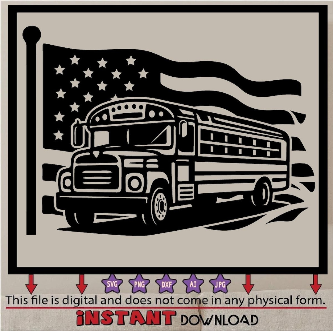 US School Bus Svg File | School Svg | Bus Svg | School Bus Clipart ...