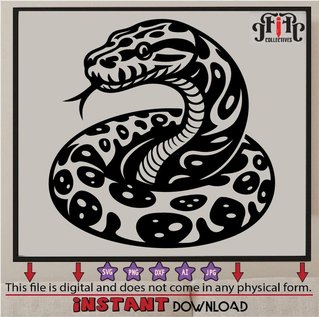 Ball Python Svg, Ball Python Dxf, Ball Python Png, Ball Python Pdf ...