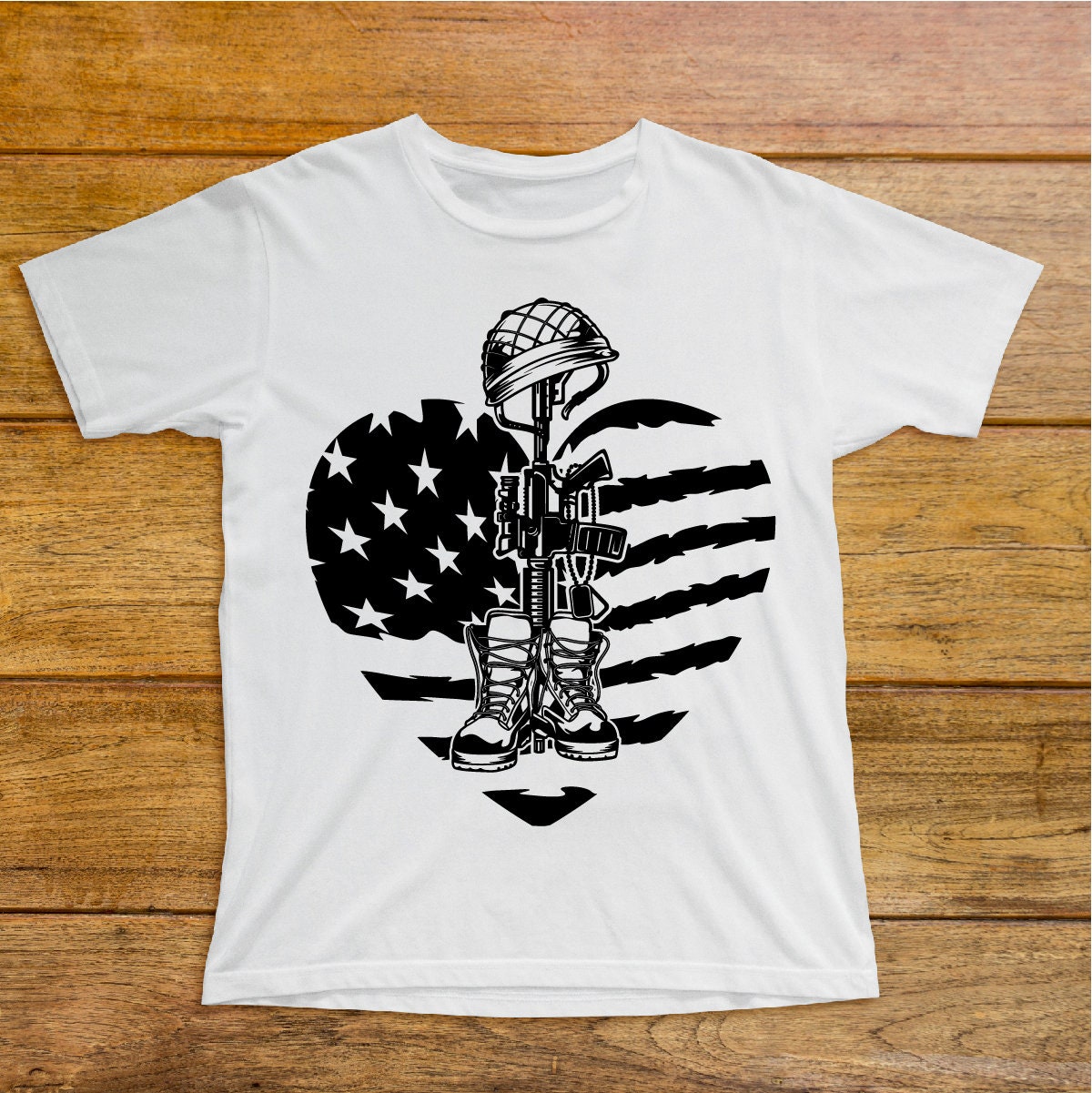 Fallen Soldier Tribute SVG | US Army War Hero | Veteran War Hero Sign ...